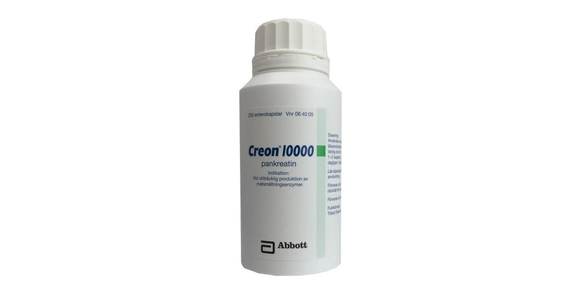Köp Creon 10000, enterokapsel, hård Mylan 250 st - på MEDS.se