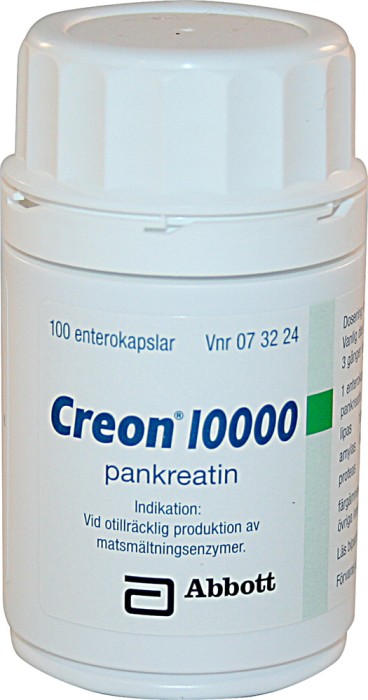 Köp Creon 10000 enterokapsel, hård Mylan 100 st - på MEDS.se