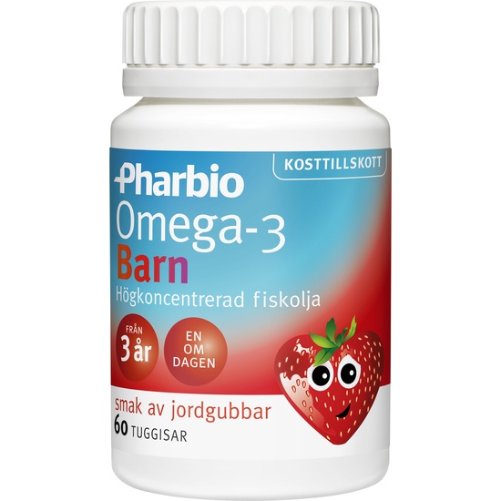 Köp Pharbio Omega-3 Barn 60 kapslar - på MEDS.se