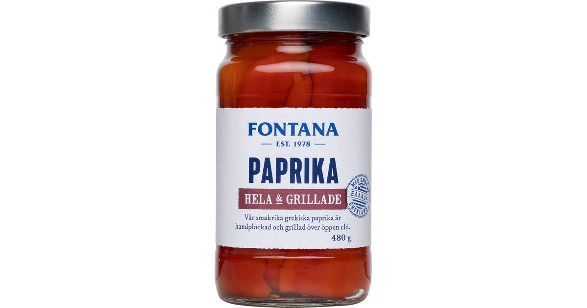 Köp Fontana Röd Paprika Hela & Grillade 480 g - på MEDS.se