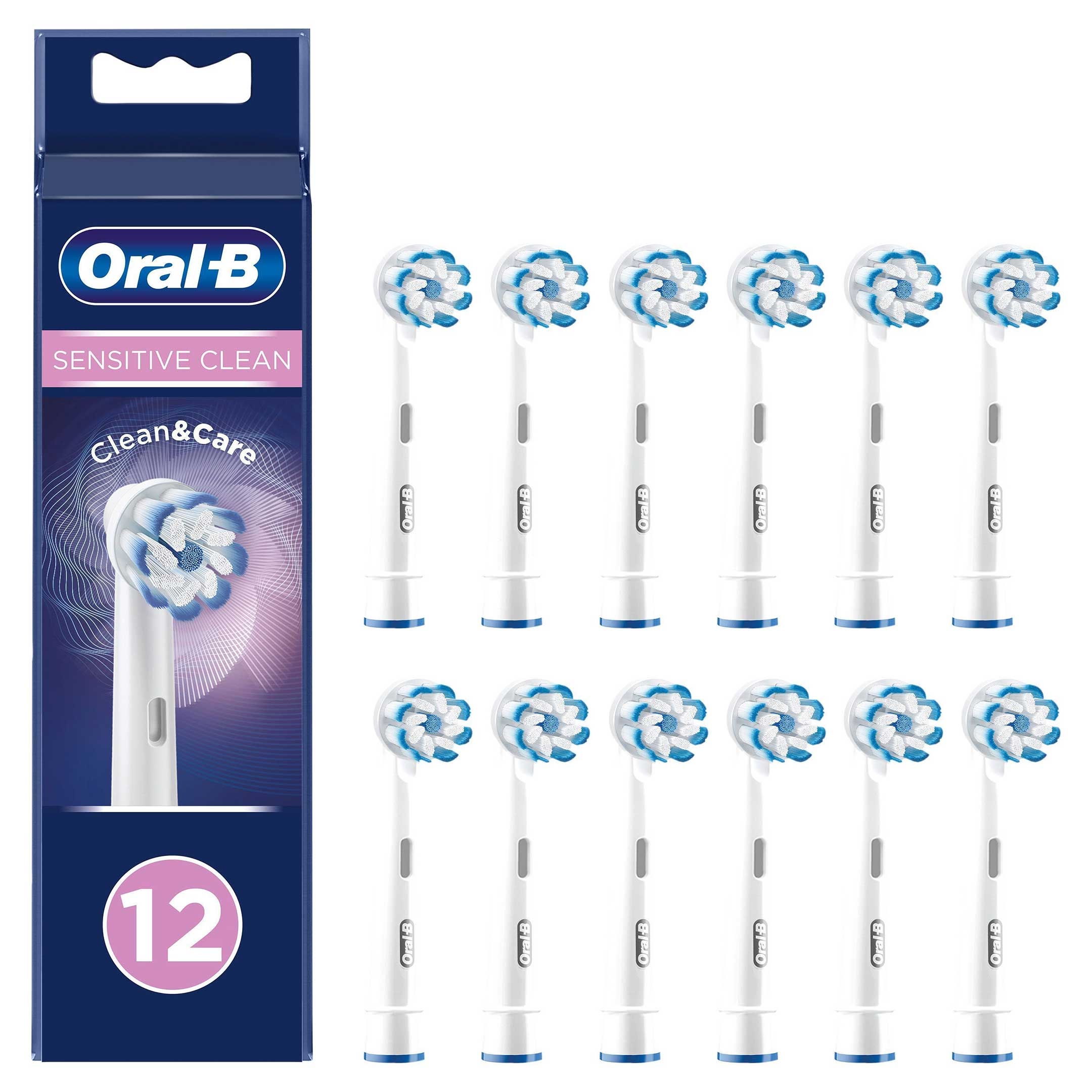 Köp Oral-B Sensitive Clean Borsthuvuden 12-pack - på MEDS.se