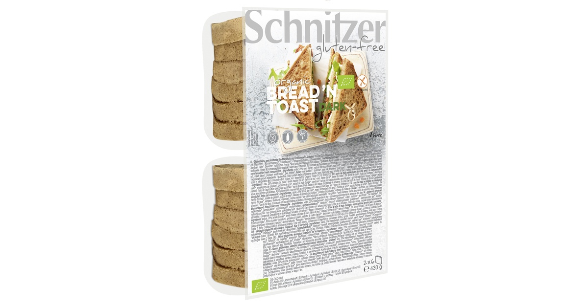 Köp Schnitzer Glutenfritt Ekologisk Bread’n Toast Dark to Eat 400 g ...
