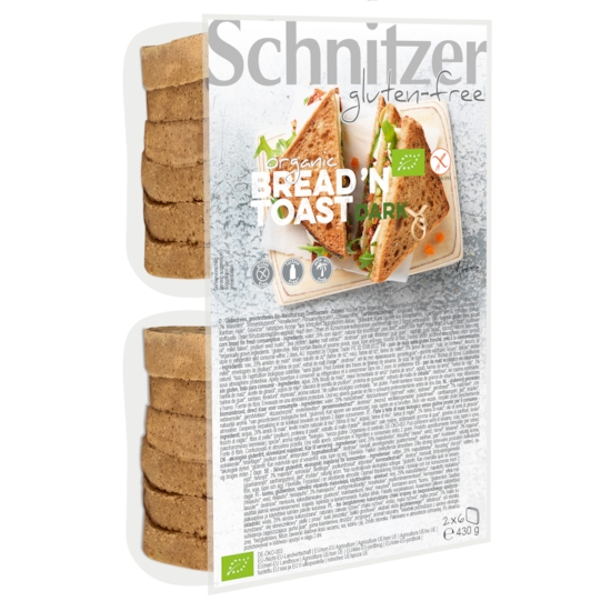 Köp Schnitzer Glutenfritt Ekologisk Bread’n Toast Dark to Eat 400 g ...