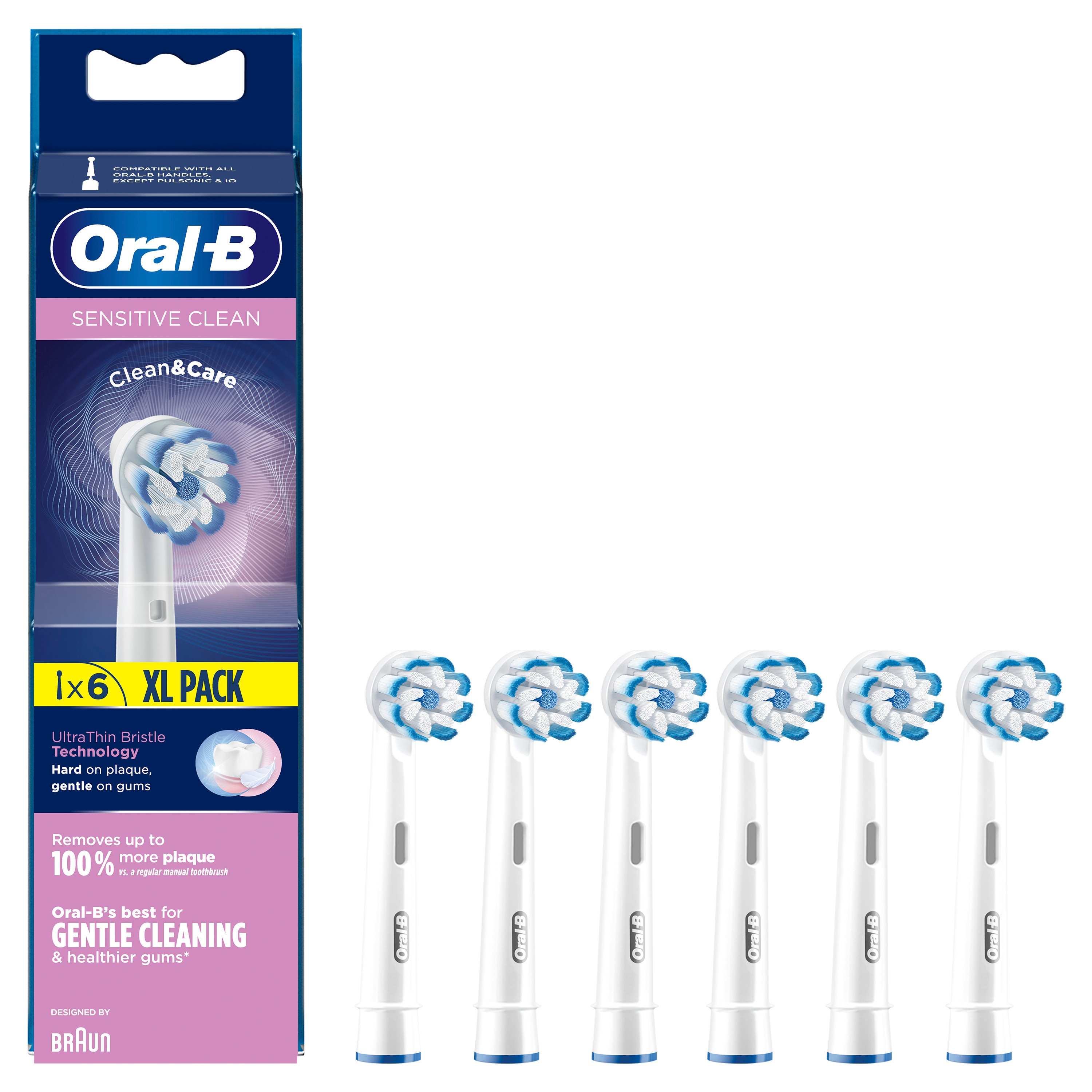 Köp Oral-B Sensitive Clean Borsthuvuden 6-pack - på MEDS.se