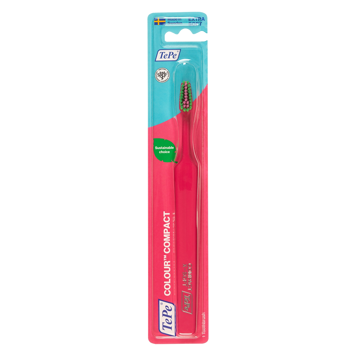 Köp TePe Colour Compact X-Soft Rosa 1-pack - på MEDS.se