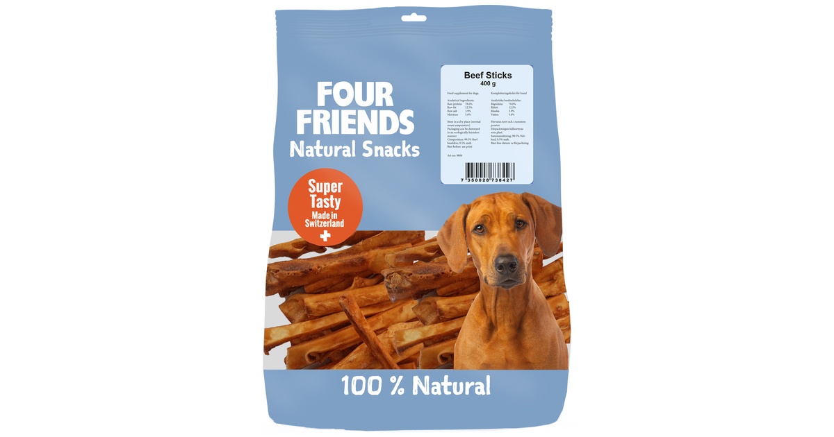 Köp FourFriends Beef Sticks 400 g - på MEDS.se