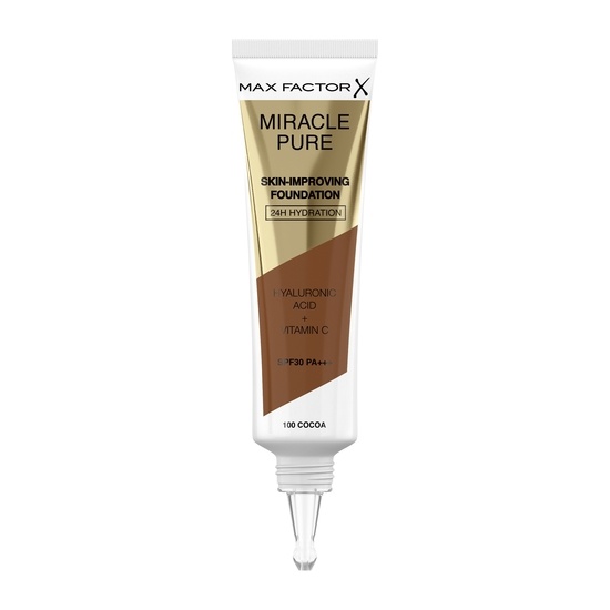 Köp MAX FACTOR Miracle Pure Foundation 100 cocoa - på MEDS.se