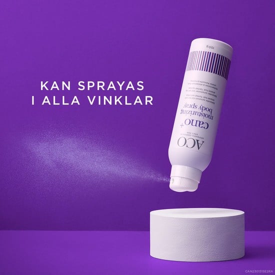 Köp ACO Cano+ Moisturizing Body Spray Torr Hud 150 g - på MEDS.se