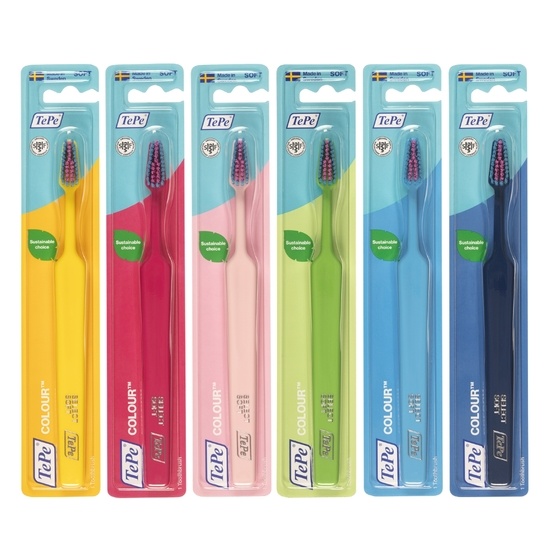 Köp TePe Colour Soft Tandborste Gul 1 st - på MEDS.se
