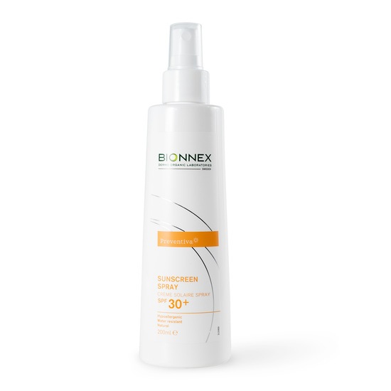 Köp Bionnex Preventiva Sunscreen Spray SPF30+ 200 ml - på MEDS.se