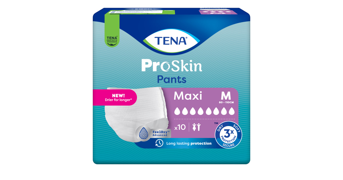 Köp TENA Pants Maxi Byxskydd M 10 st - på MEDS.se