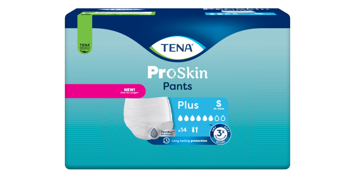 Köp TENA Pants Plus Byxskydd S 14 st - på MEDS.se