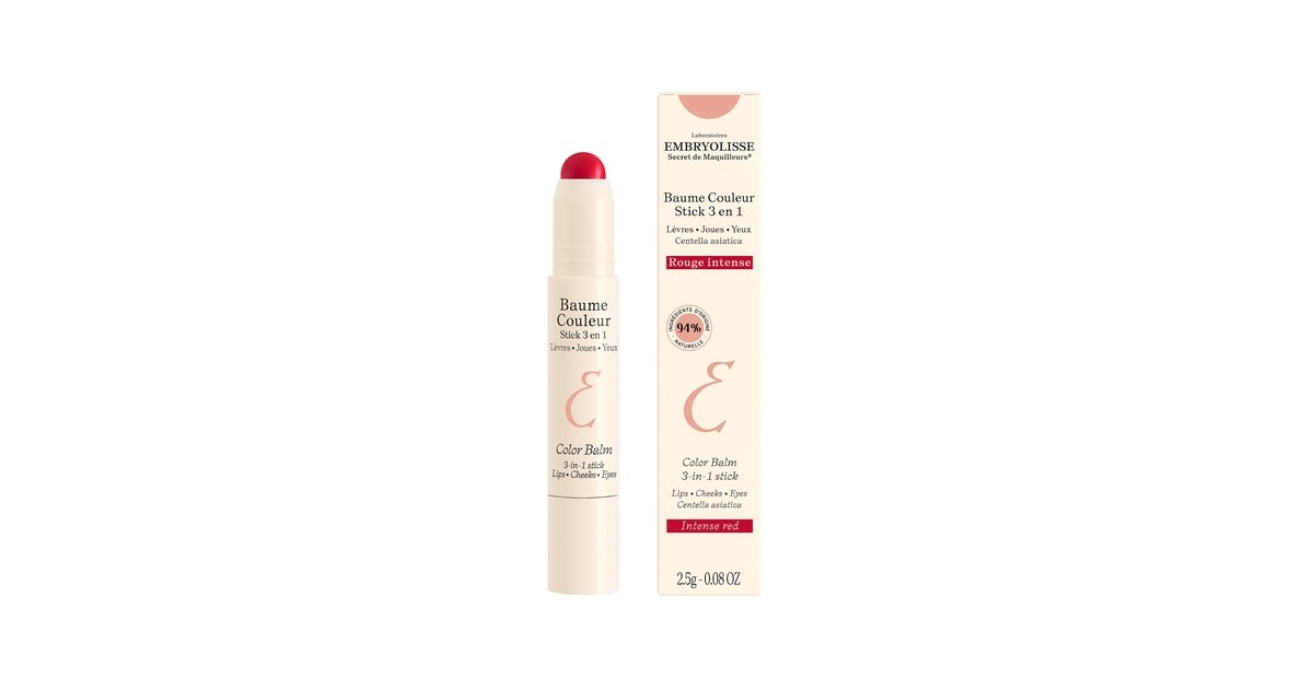 Köp Embryolisse Color Balm 3-In-1 Stick Intense Red 2,5 g - på MEDS.se