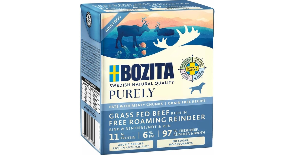 Köp Bozita Dog Purely Pate Reindeer 370 g - på MEDS.se