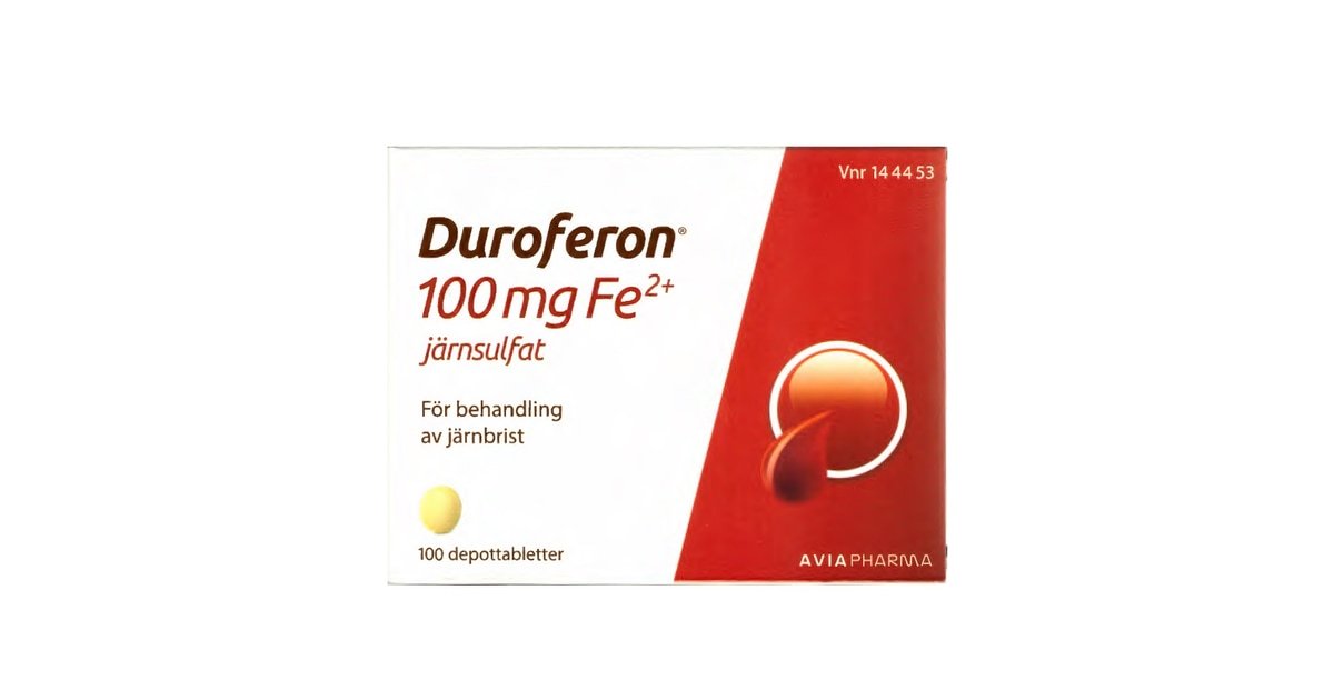 Köp Duroferon Depottablett 100 mg Fe2+ 100 st - på MEDS.se