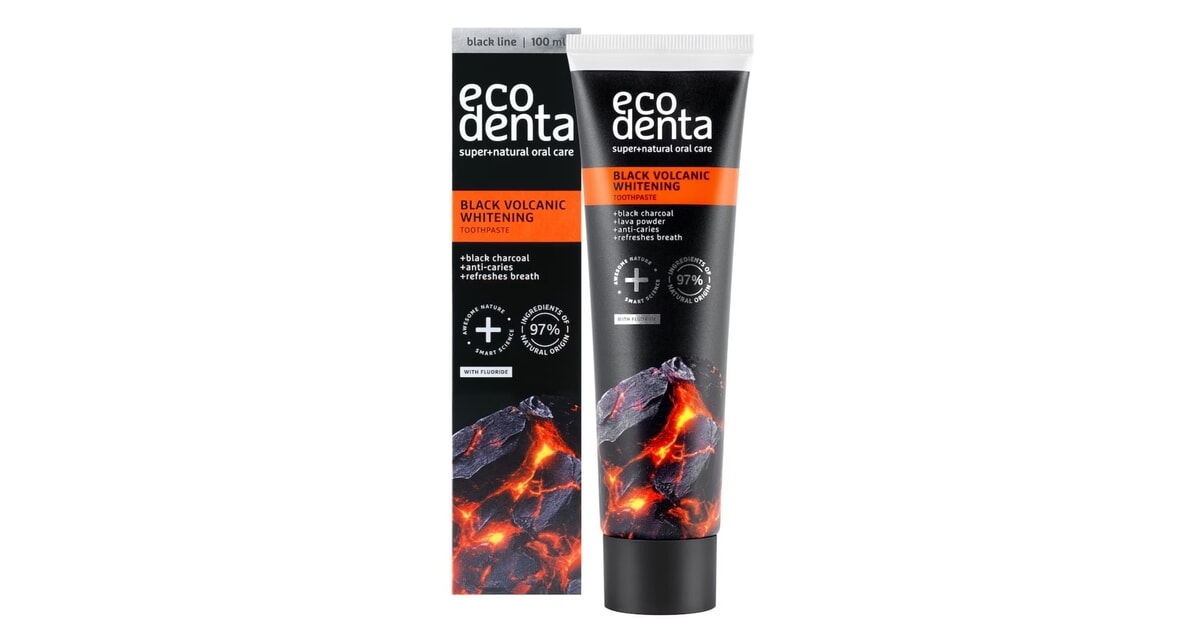 Köp Ecodenta Black Whitening Toothpaste with Volcanic Minerals 100 ml ...