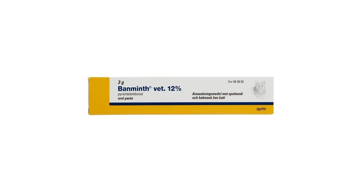 Köp Banminth vet. Oral pasta 12 % 3 g - på MEDS.se