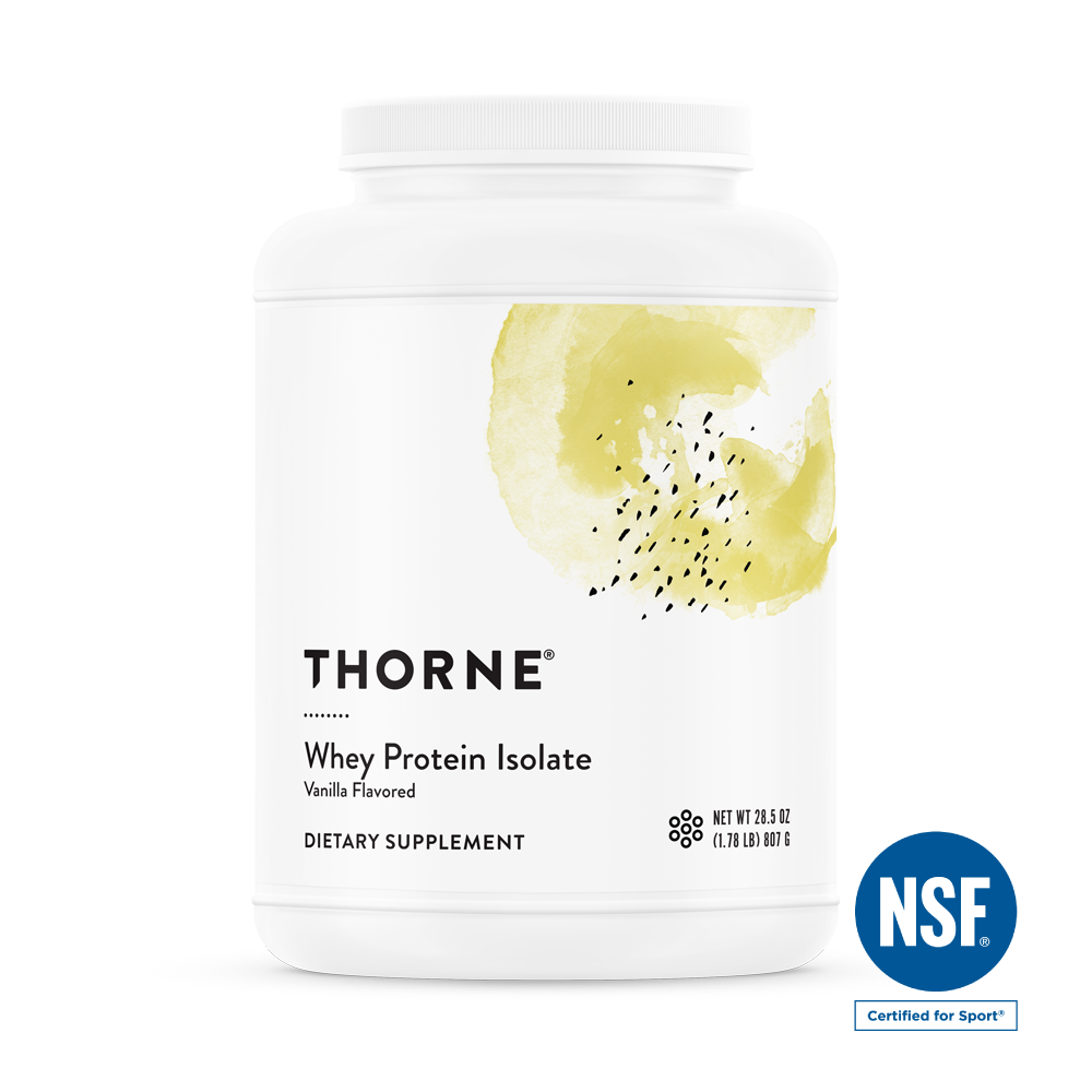 Köp Thorne Whey Protein Isolate Vanilj NSF 807 g - på MEDS.se