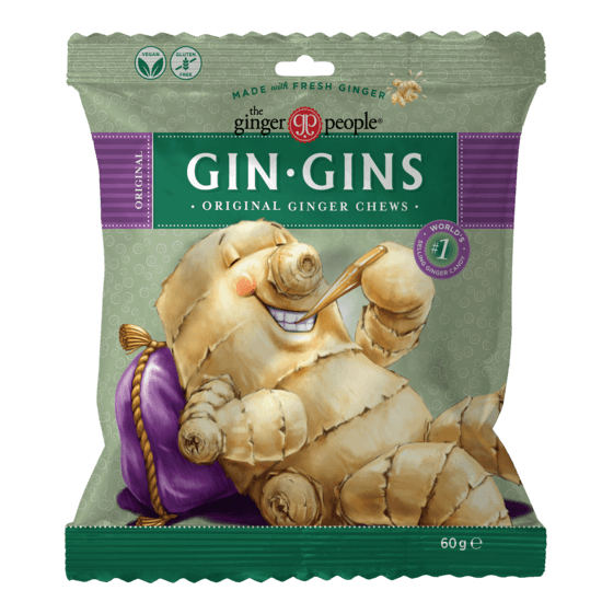 Köp The Ginger People Gin Gins Mjuk Ingefärsgodis Original 60 g - på ...