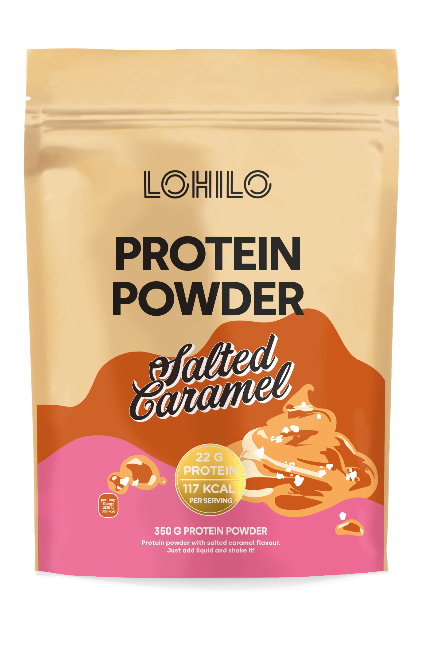 Köp LOHILO Protein Salted Caramel 350 g - på MEDS.se
