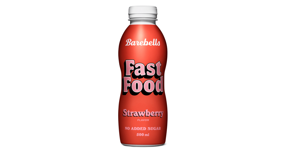 Köp Barebells Fast Food Strawberry 500 ml - på MEDS.se