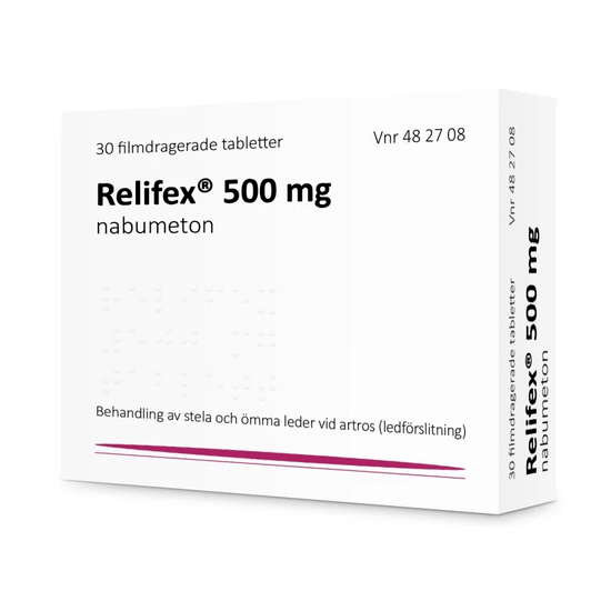 Köp Relifex 500 mg 30 tablett(er) Filmdragerad tablett - på MEDS.se