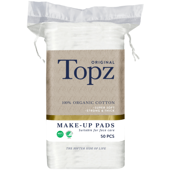 Köp Topz Premium Square Make Up Pads 50 st - på MEDS.se