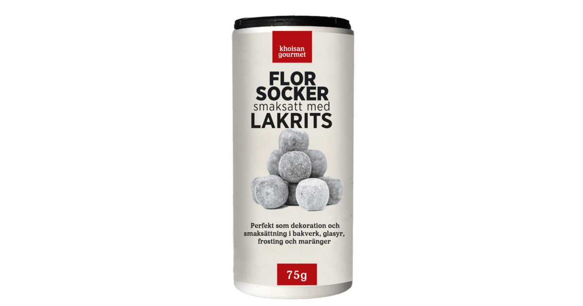 Köp Khoisan Gourmet Florsocker Lakrits 75 g - på MEDS.se