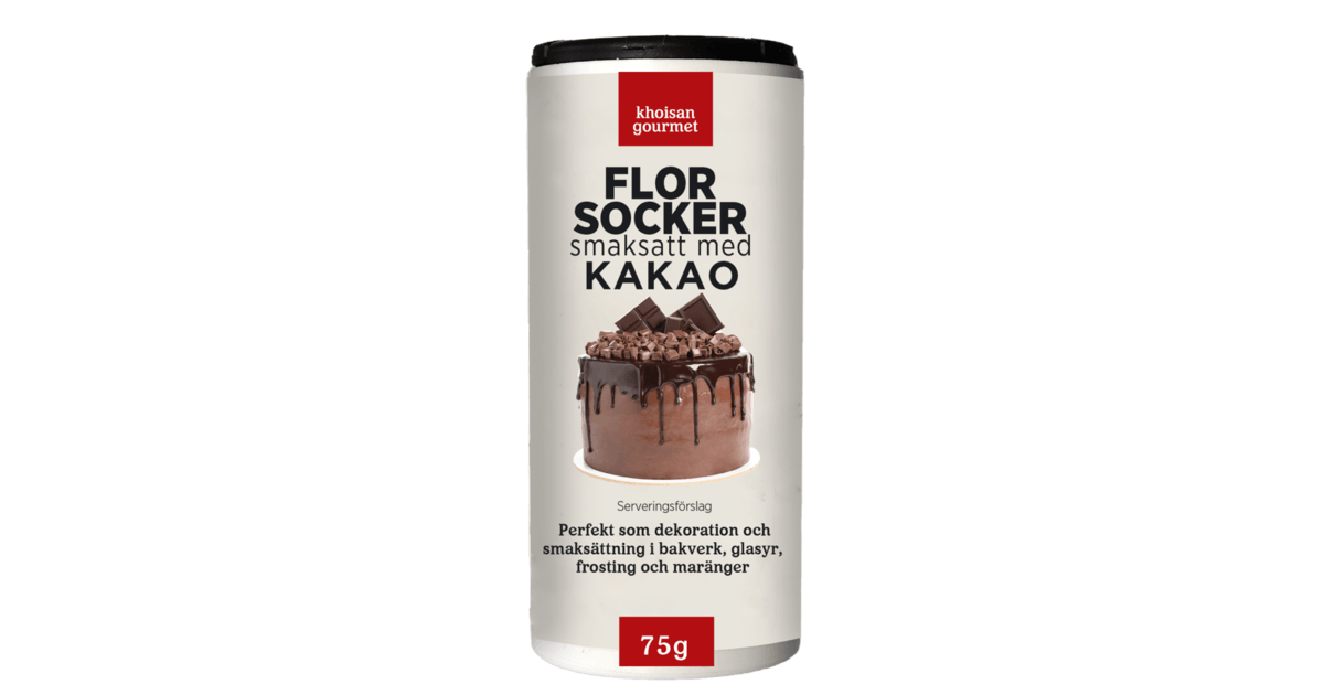 Köp Khoisan Gourmet Florsocker Kakao 75 g - på MEDS.se