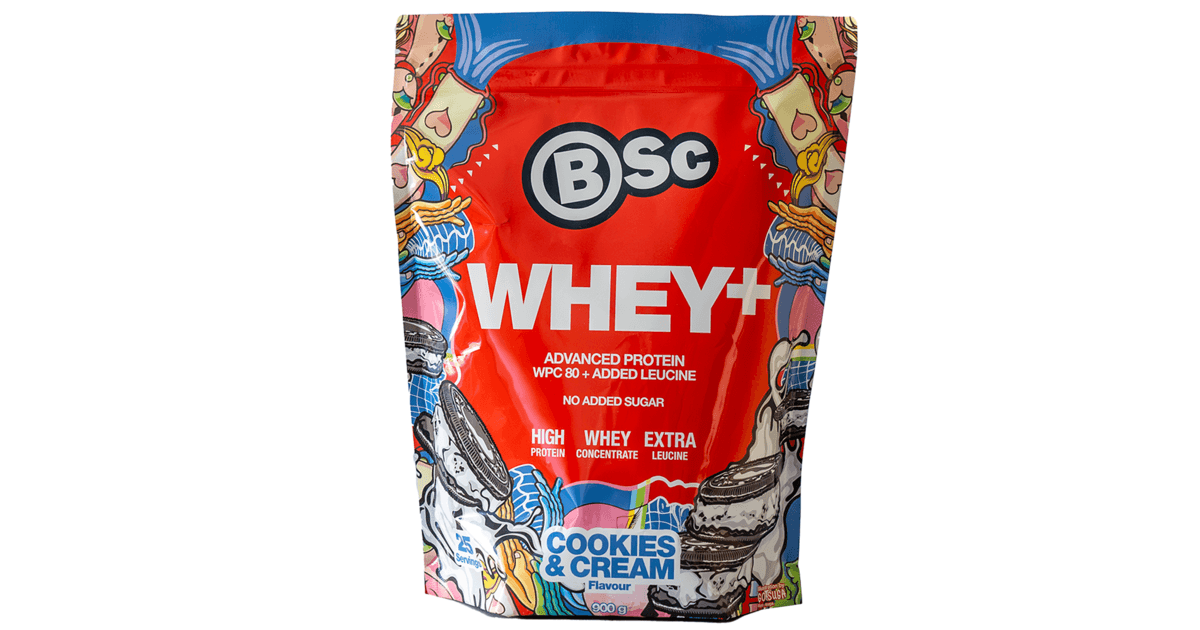 Köp BSc Whey+ Cookies & Cream 900 g - på MEDS.se