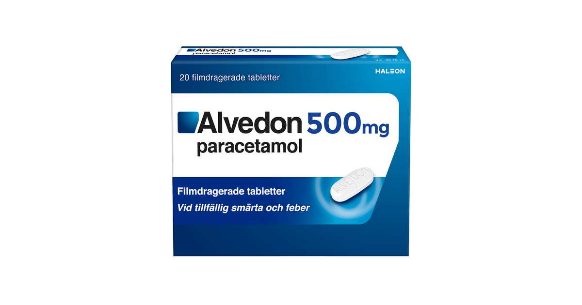 Köp Alvedon filmdragerad tablett 500 mg 20 st - på MEDS.se