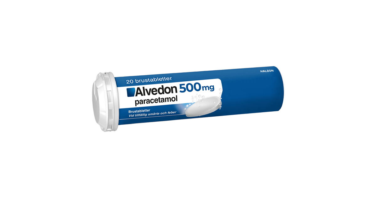 Köp Alvedon Brustablett 500 mg 20 st - på MEDS.se