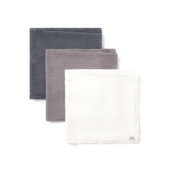 Köp Ami Minie Muslin squares Blue/Grey/White 60x60 cm 3-pack - på MEDS.se