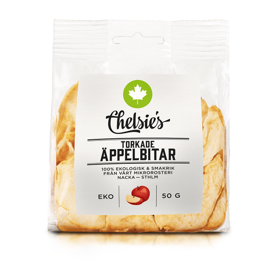 Köp Chelsie's Torkade Äppelbitar 50 g - på MEDS.se