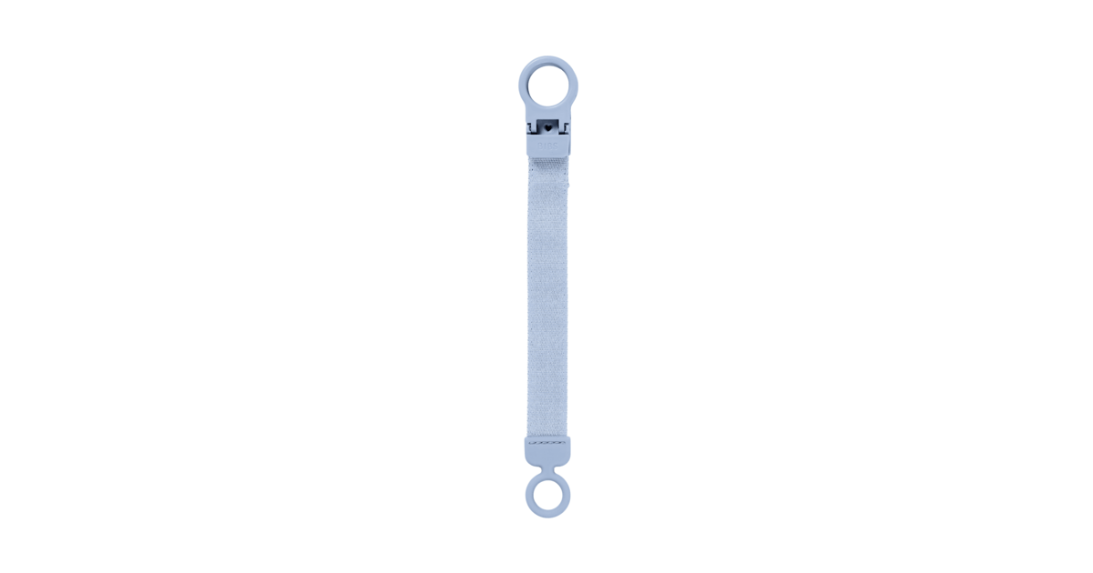 Köp BIBS Pacifier Clip Loop Dusty Blue - på MEDS.se