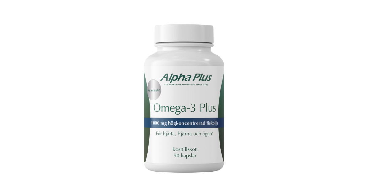 Köp Alpha Plus Omega-3 Plus 90 kapslar - på MEDS.se