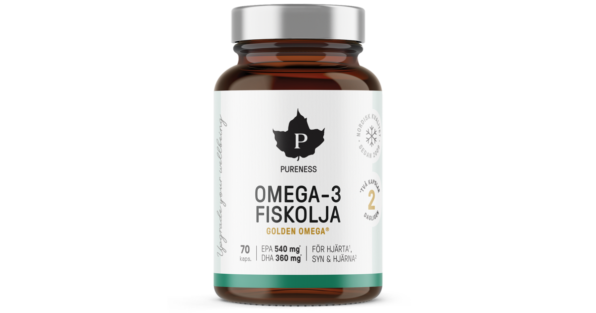 Köp Pureness Omega-3 Fiskolja 70 kapslar - på MEDS.se