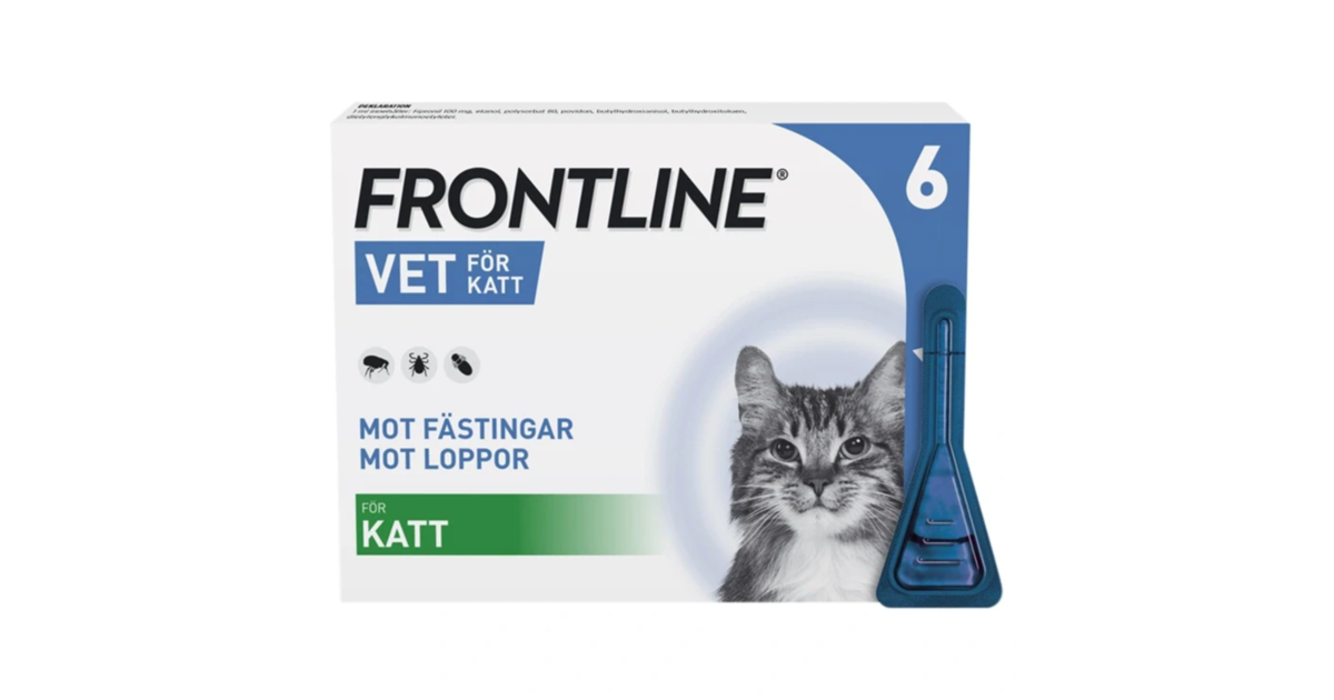 Köp Frontline Vet 100mg/ml Spot-on Katt 6 x 0,5 ml - på MEDS.se