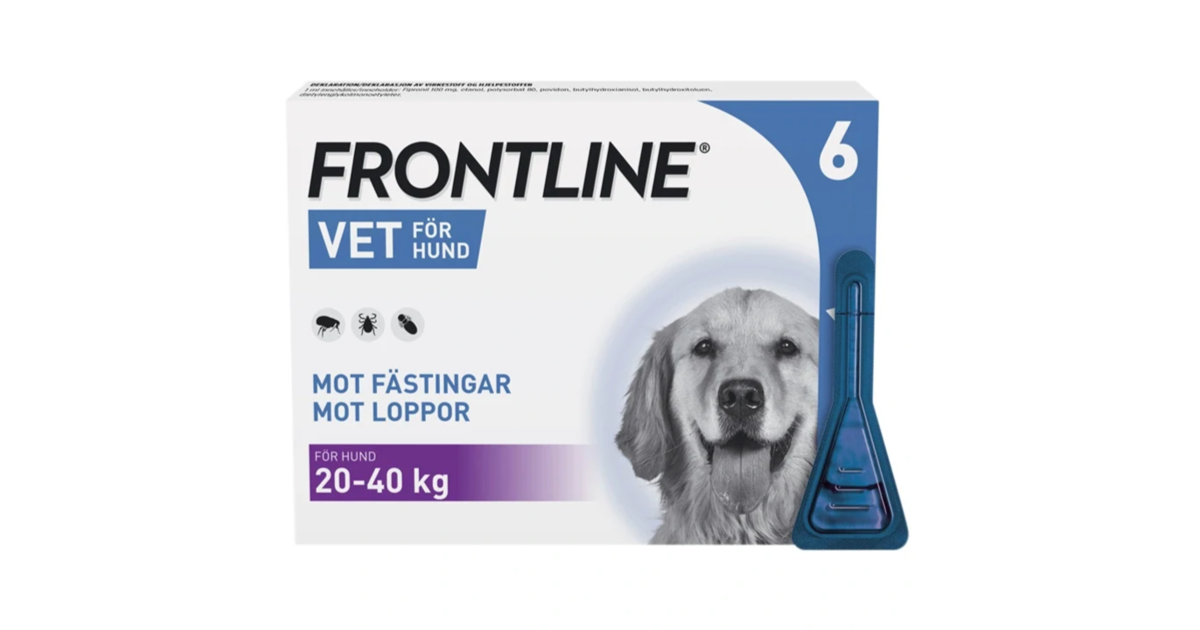 Köp Frontline Vet 100 mg/ml Spot-on hund L 6 x 2,68 ml - på MEDS.se