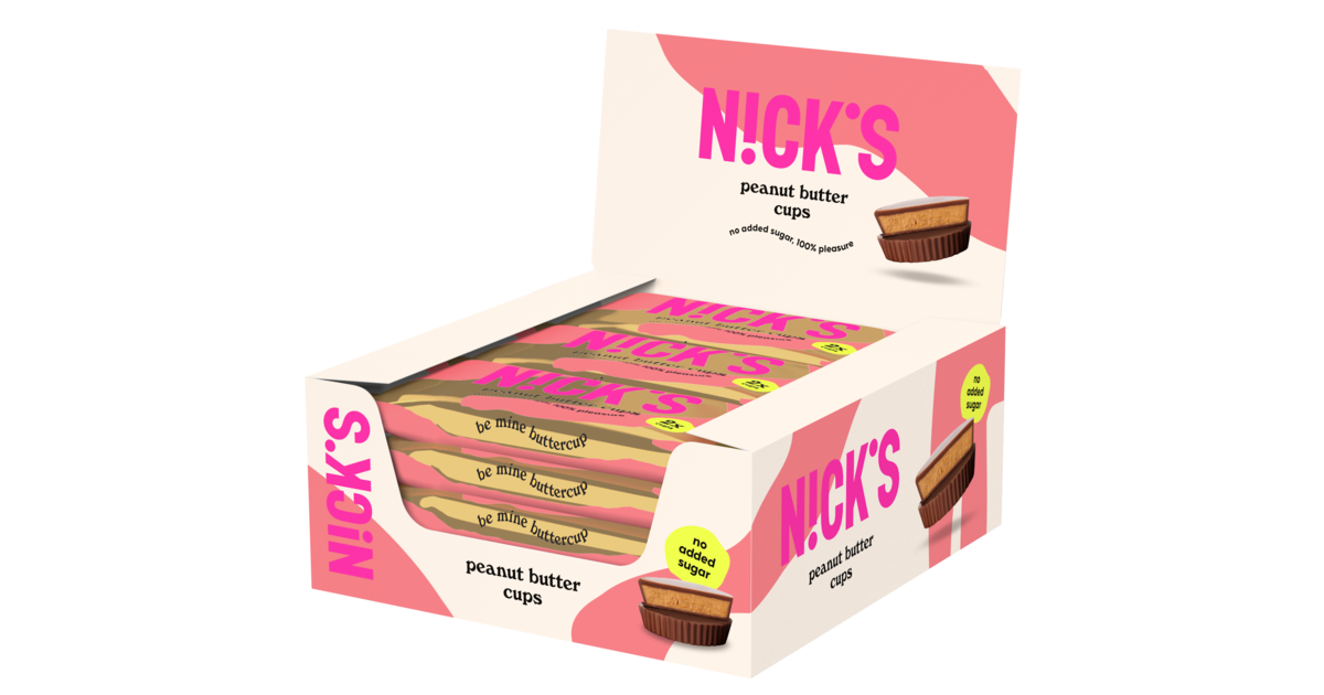 Köp Nicks Peanut Butter Cups 30 g 12-pack - på MEDS.se