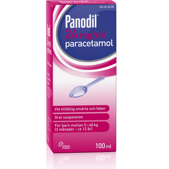 Köp Panodil, oral suspension 24 mg/ml 100 ml - på MEDS.se