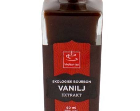 Köp Khoisan Gourmet Äkta Bourbon Vaniljextrakt EKO KRAV 50 ml - på MEDS.se