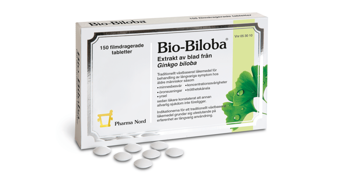 Köp Pharma Nord Bio-Biloba 150 tabletter - på MEDS.se