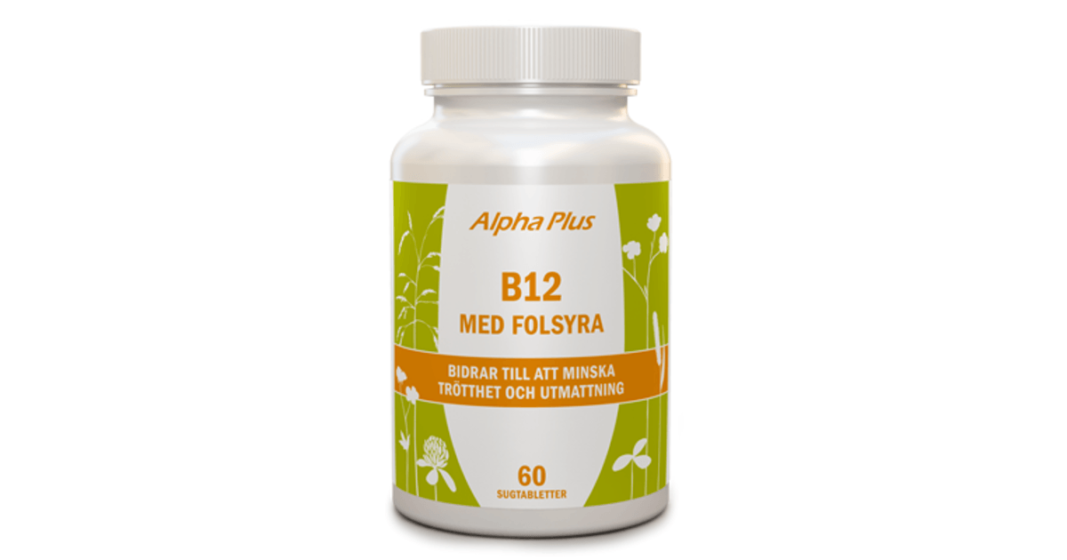 Köp Alpha Plus B12 med Folsyra 60 tabletter - på MEDS.se