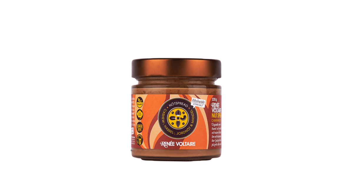Köp Renée Voltaire Nötspread Cashew, Hassel-, Jordnöt & Mandel 220 g ...