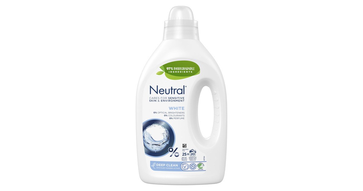 Köp Neutral Flytande Tvättmedel För känslig hud och allergivänlig White ...