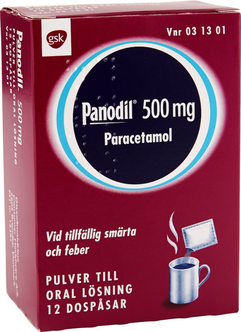 Köp Panodil Pulver till oral lösning 500 mg 12 st - på MEDS.se