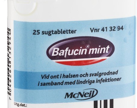 Köp Bafucin Mint, Sugtablett 25 st - på MEDS.se